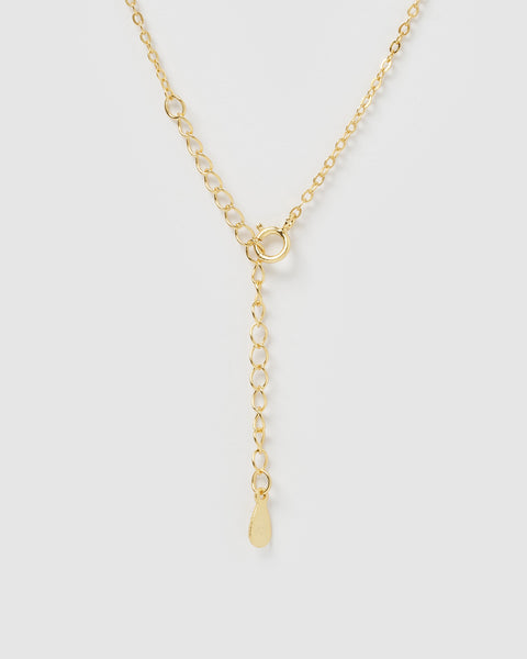 Izoa Number 9 Necklace Gold